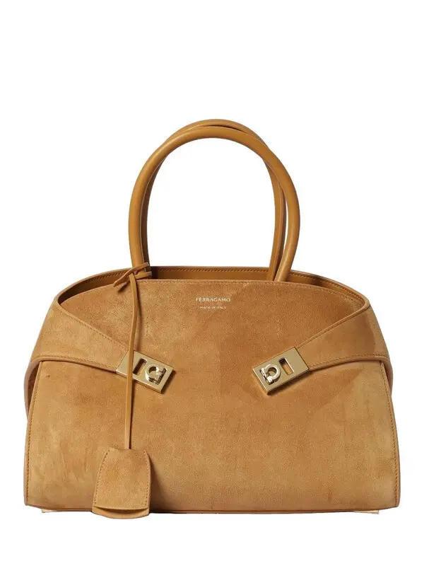 FERRAGAMO Top Handle Handbag - Beige