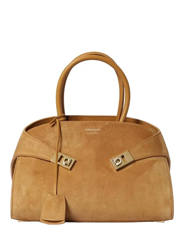 FERRAGAMO Top Handle Bag - Beige