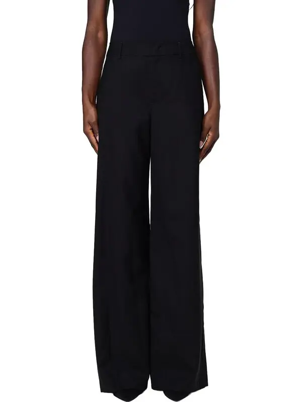 PT TORINO Wide Leg Trousers - Black