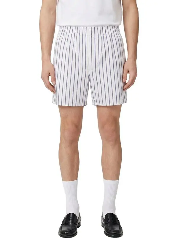 Ami Striped Shorts - White