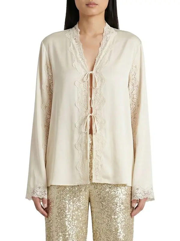 Alberta Ferretti Top - Beige