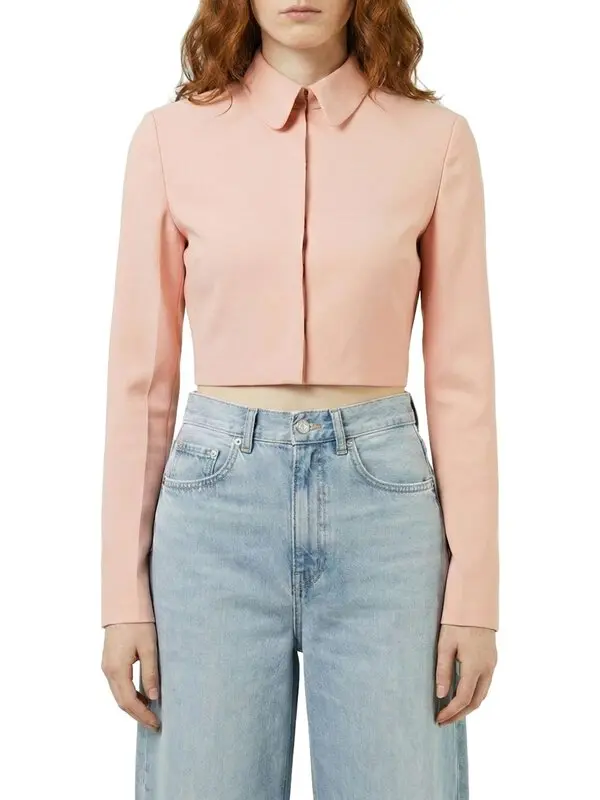 Alberta Ferretti Collared Jacket - Pink