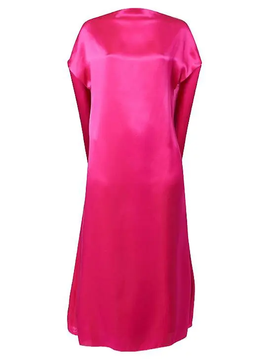 Dries Van Noten Diria Silk Midi Dress - Fuchsia