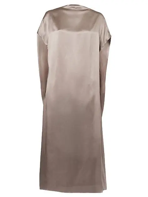 Dries Van Noten Diria Silk Midi Dress - Taupe