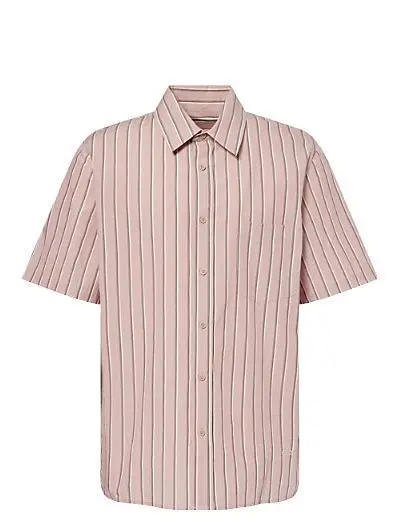 Simkhai Deacon Striped Cotton Shirt - Rose Stripe