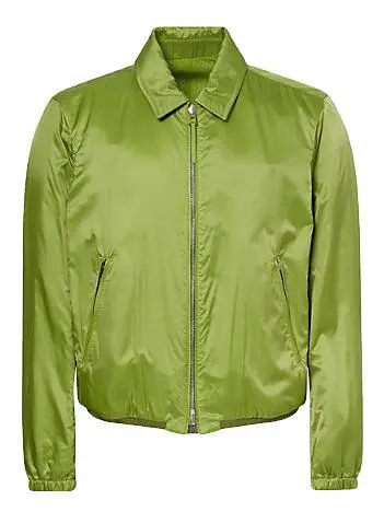 TOM FORD Reversible Leather And Nylon Jacket - Olive