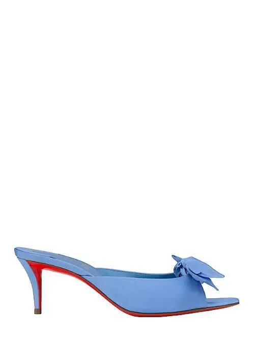 CHRISTIAN LOUBOUTIN Mulazee 60 Silk Mules - Ceruleo