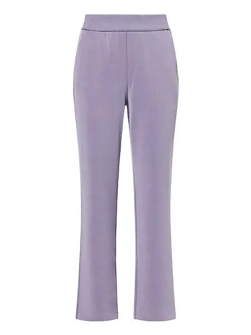 Lululemon Softstreme Straight-leg Stretch-jersey Jogging Bottoms - Grape Mist