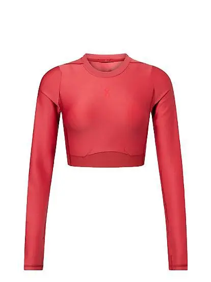 On Training Year Of The Horse Long-sleeve Crop Top - Sienna