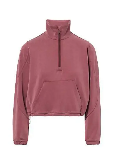 Lululemon Brushed Softstreme Half-zip Sweatshirt - Burgundy Bay