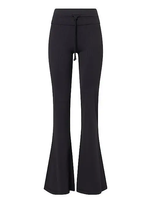 Lululemon Groove Ultimate Flared Stretch-rib Leggings - Black