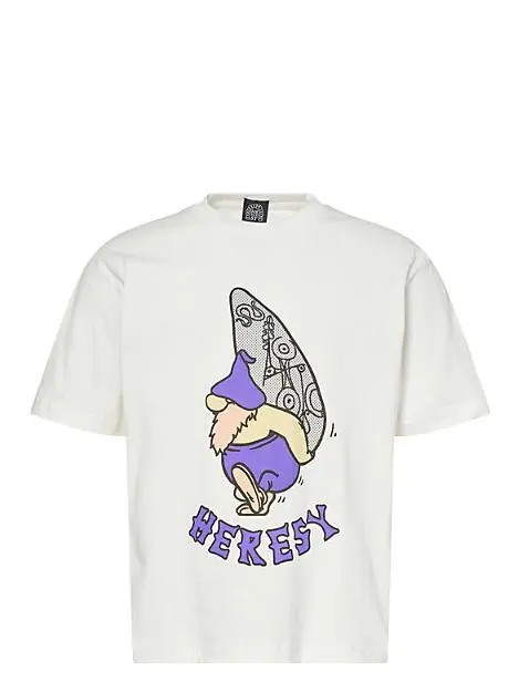 HERESY Obelisk Graphic-print Cotton T-shirt - White