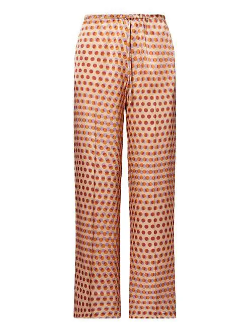 Dries Van Noten Puvis Straight-leg Silk Trousers - Old Rose