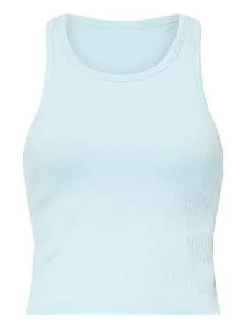 Lululemon Ebb To Street Cropped Racerback Tank Top - Foam Cloud