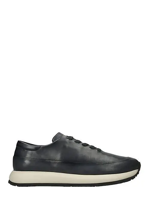 Officine Creative Form Leather Trainers - Grey/dark