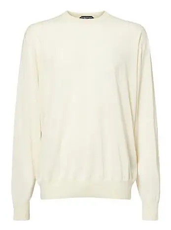 TOM FORD Crew-neck Cashmere Jumper - Cream White