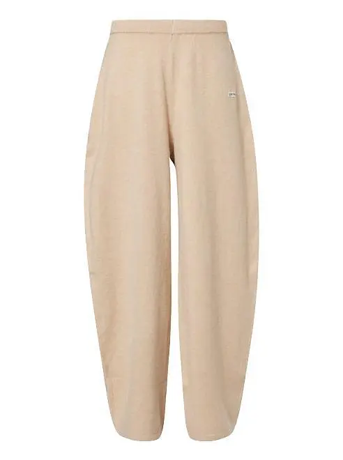 Lounge Knitted Jogging Bottoms - Oatmeal Marl