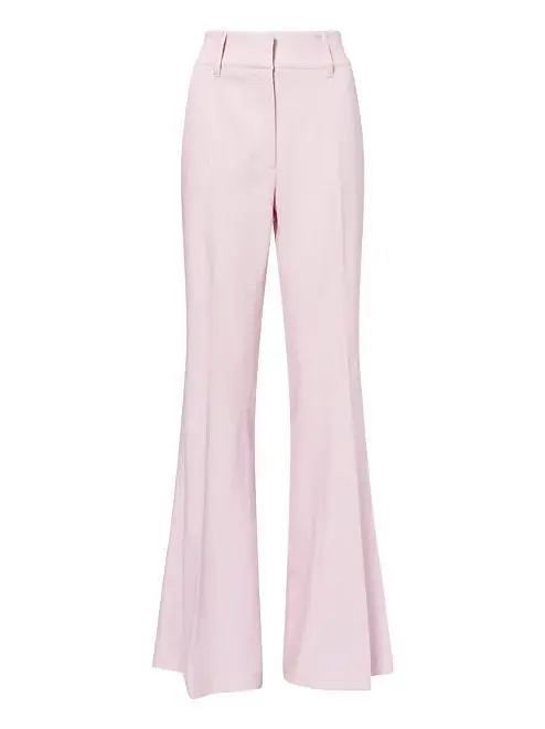 Gabriela Hearst Rhein Flared Wool Trousers - Blush
