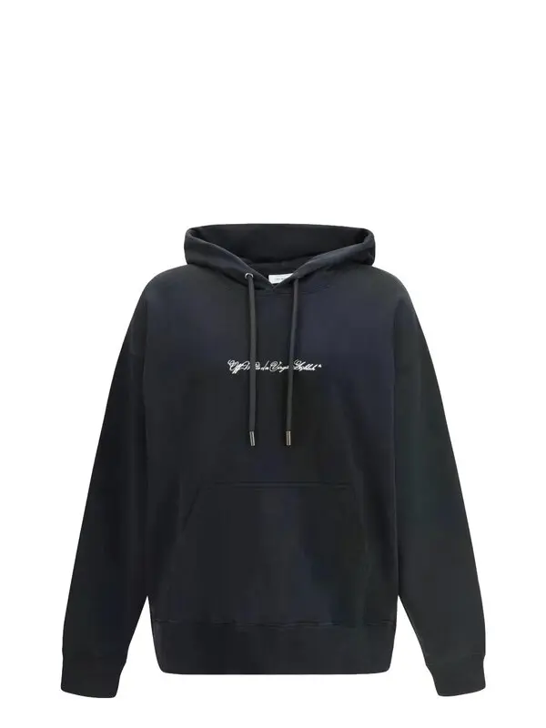 Off-White Graphic Print Hoodie - Black