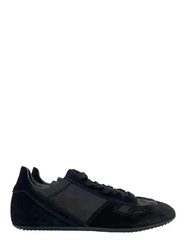 Rick Owens Lace-up Panelled Sneakers - Black