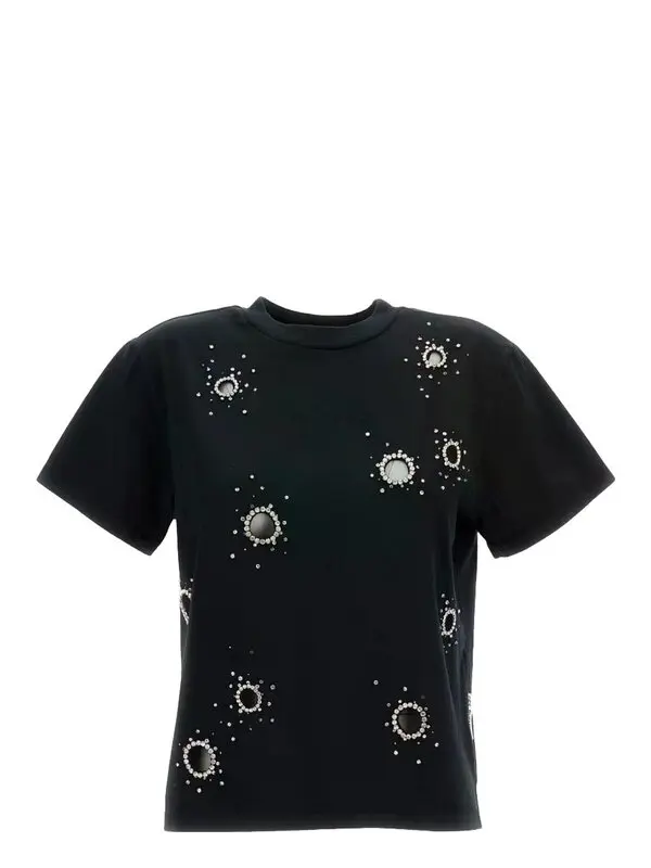 DES_PHEMMES Embellished T-shirt - Black