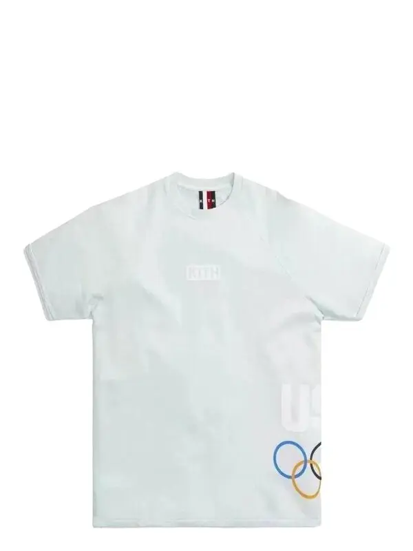 Kith Team Usa 5 Rings Howard Crew-neck T-shirt - Blue