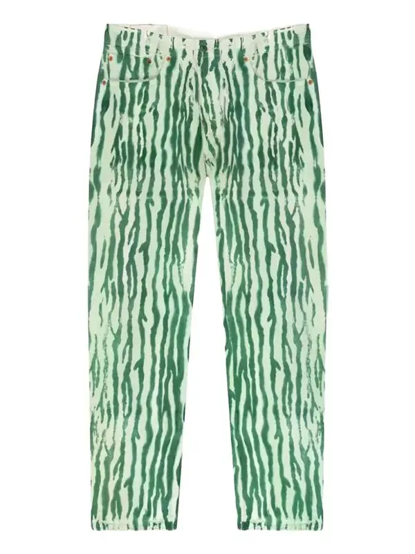 DENIM TEARS Striped Jeans - Green
