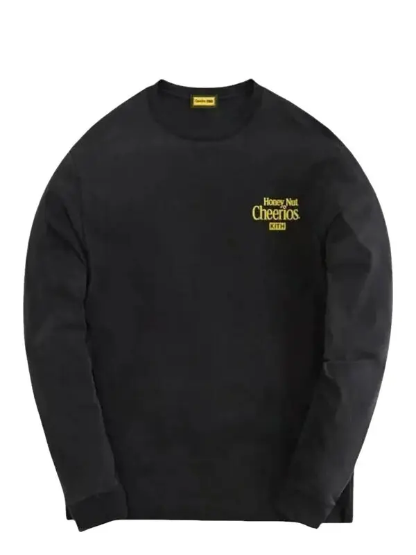 Kith Cheerios Cereal Box Long-sleeves T-shirt - Black