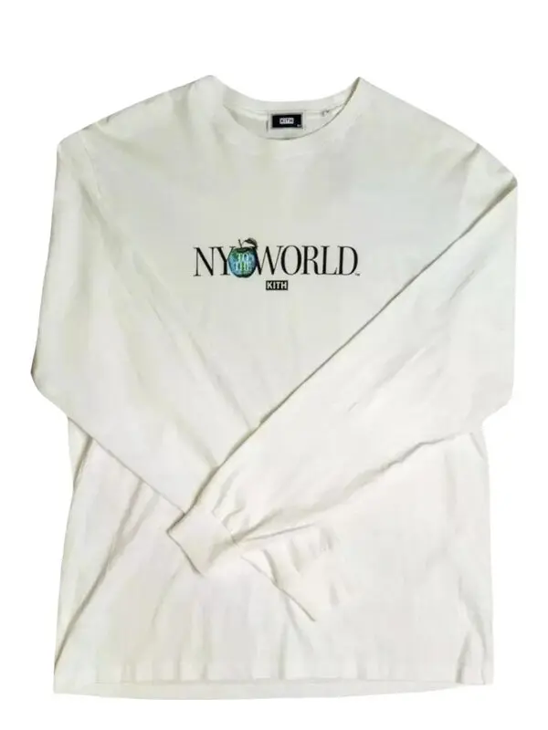 Kith Ny To The World Long-sleeved T-shirt - White