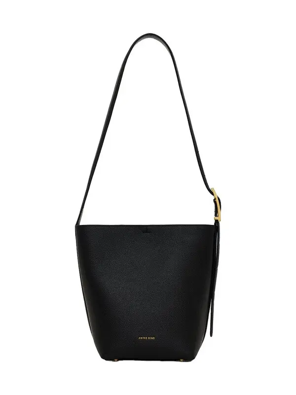 ANINE BING Elly Medium Bucket Bag - Black
