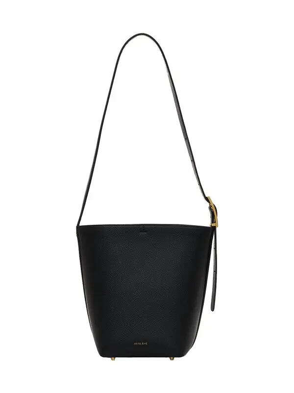 ANINE BING Elly Medium Bucket Bag - Black