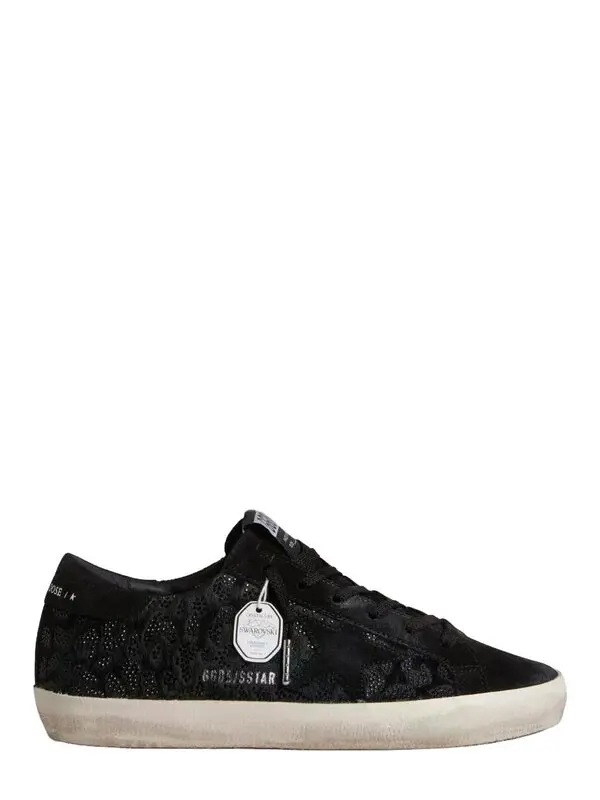 GOLDEN GOOSE Superstar Crystal Sneakers - Black