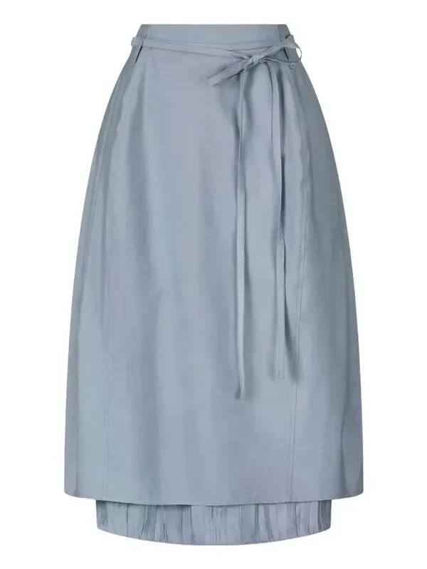 STUDIO TOMBOY Pleated Tie Skirt - Blue