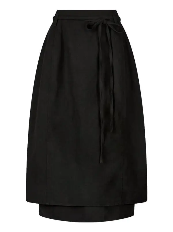 STUDIO TOMBOY Tie Wrap Skirt - Black