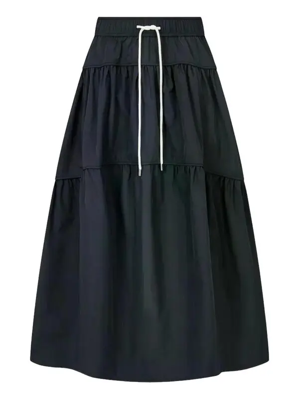 STUDIO TOMBOY Ruffled A-line Skirt - Black