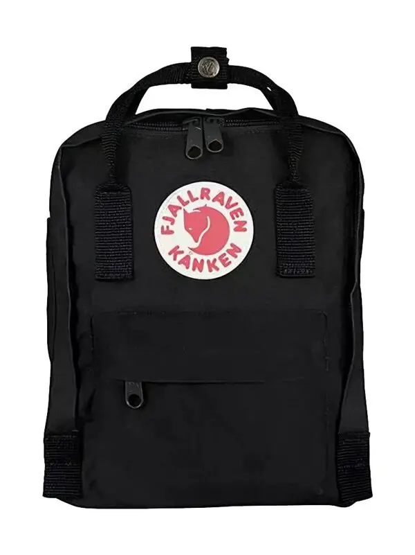 Fjallraven Kånken Backpack With Logo Patch - Black