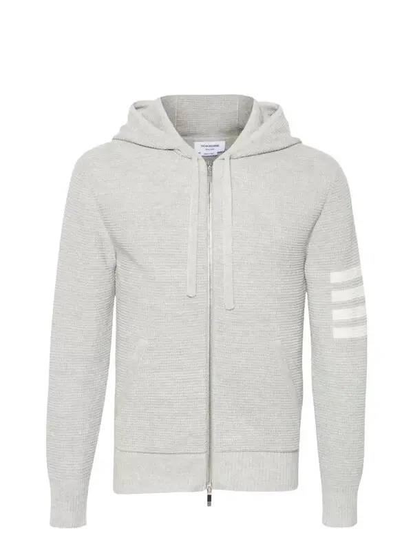 Thom Browne Zip-up Hoodie - Grey