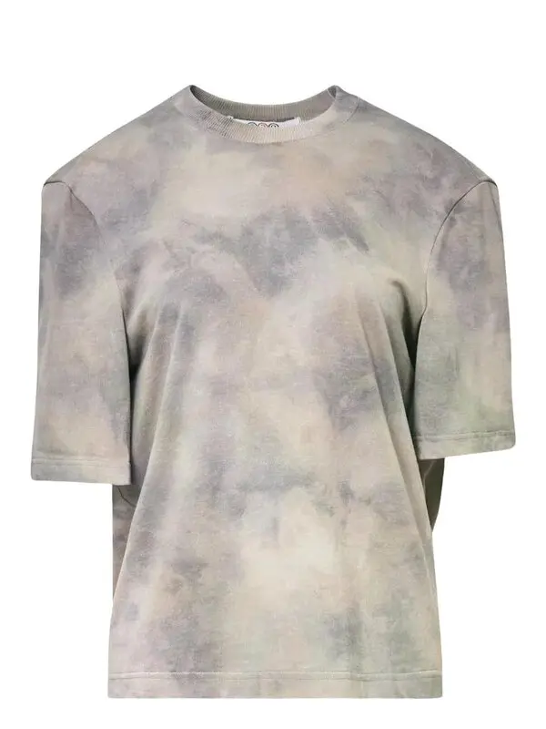 ORDINARY COUTURE CODE Volume Gather T-shirt - Neutrals