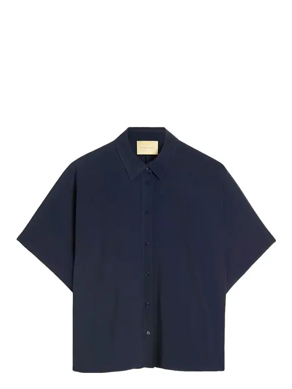Momoni Brooklyn Short-sleeve Shirt - Blue