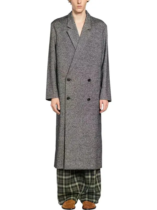 Loewe Double-breasted Coat - Grey