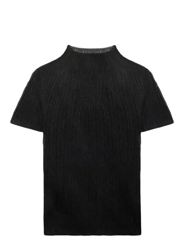 Momoni Mirada Ribbed T-shirt - Black