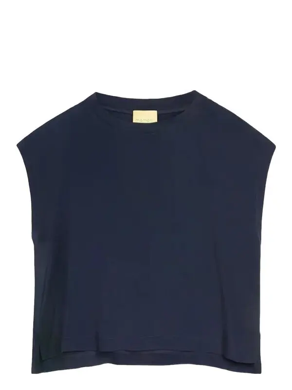 Momoni Curacao Crew-neck Top - Blue