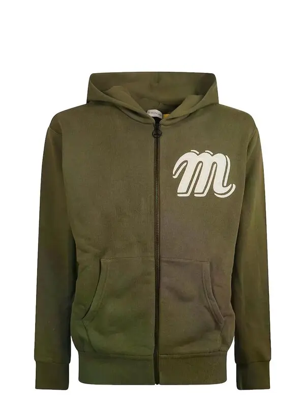 Moncler X Mercedes-benz Zip Hoodie - Green