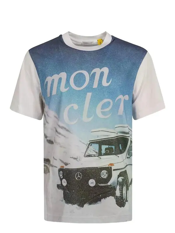 Moncler Printed T-shirt - White