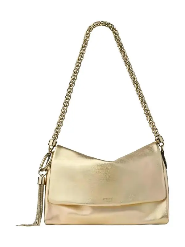 JIMMY CHOO Tassel Chain Shoulder Bag - Gold