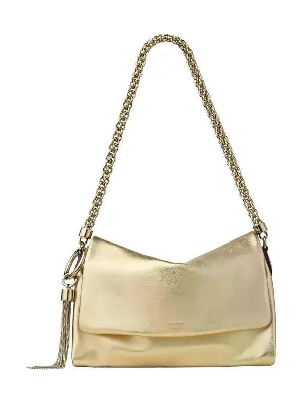 JIMMY CHOO Tassel Chain Shoulder Bag - Gold