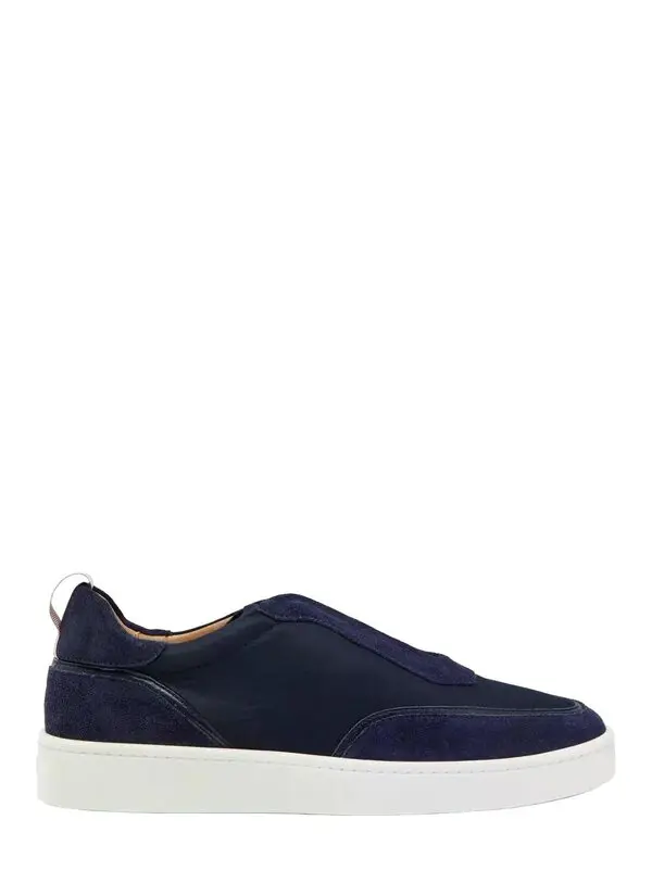 AURELIEN Suede Slip-on Sneakers - Blue