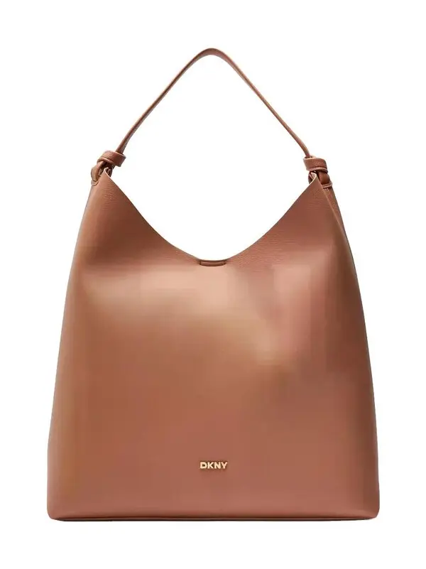 Dkny Logo-detail Shoulder Bag - Brown