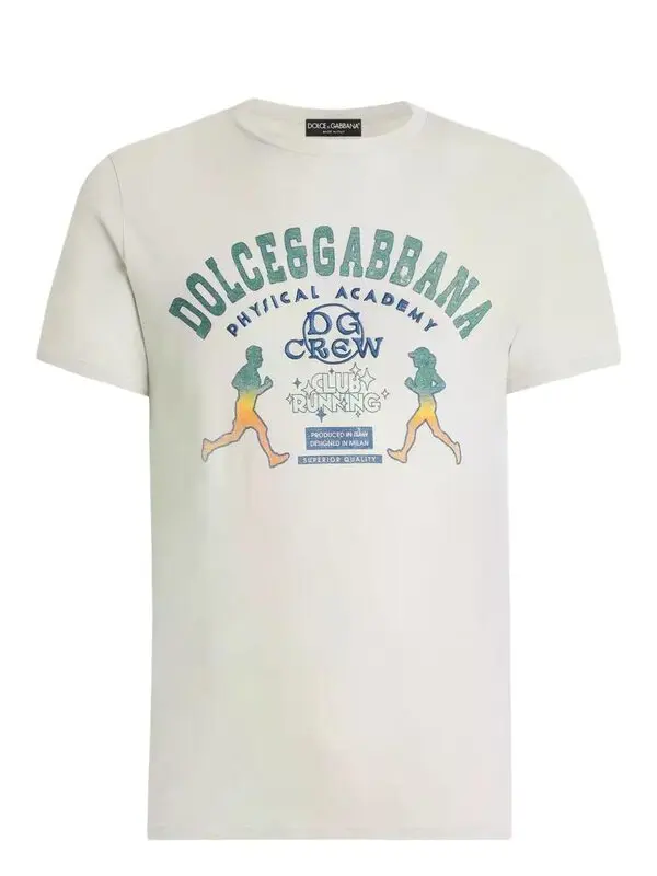 Dolce & Gabbana Crew-neck Graphic T-shirt - Neutrals