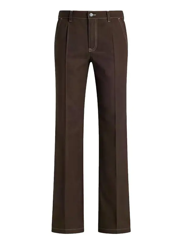 Dsquared2 Stripe-detail Tailored Trousers - Brown